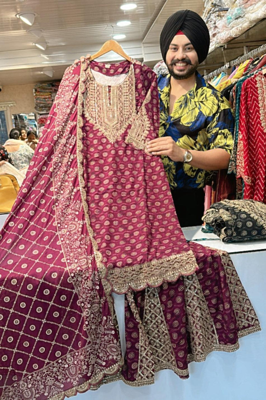 Sharara Suits – Welcome to Label Amrita - Premium Indian Traditional Wear